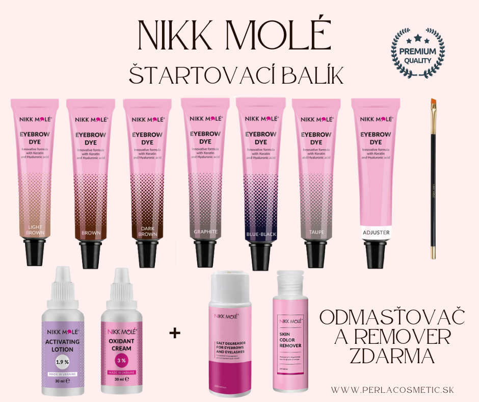 NIKK MOLÉ farby na obočie skladom | Kozmetika Solanie,Lady Stella,Kalos ...